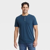 Men's Short Sleeve Henley Shirt - Goodfellow & Co™ Blue S - ShopStyle