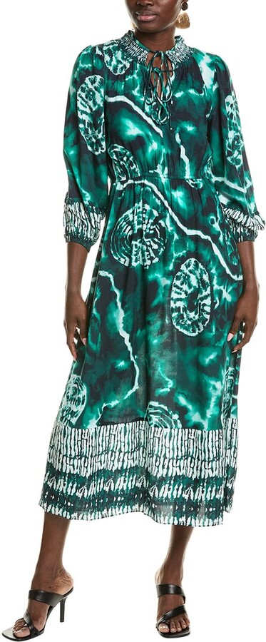 Garrie B Smocked Maxi Dress - ShopStyle