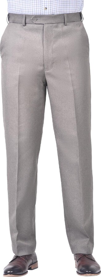 James Holton Mens Smart Comfort Trousers with 2" Self-Adjusting Waist ...