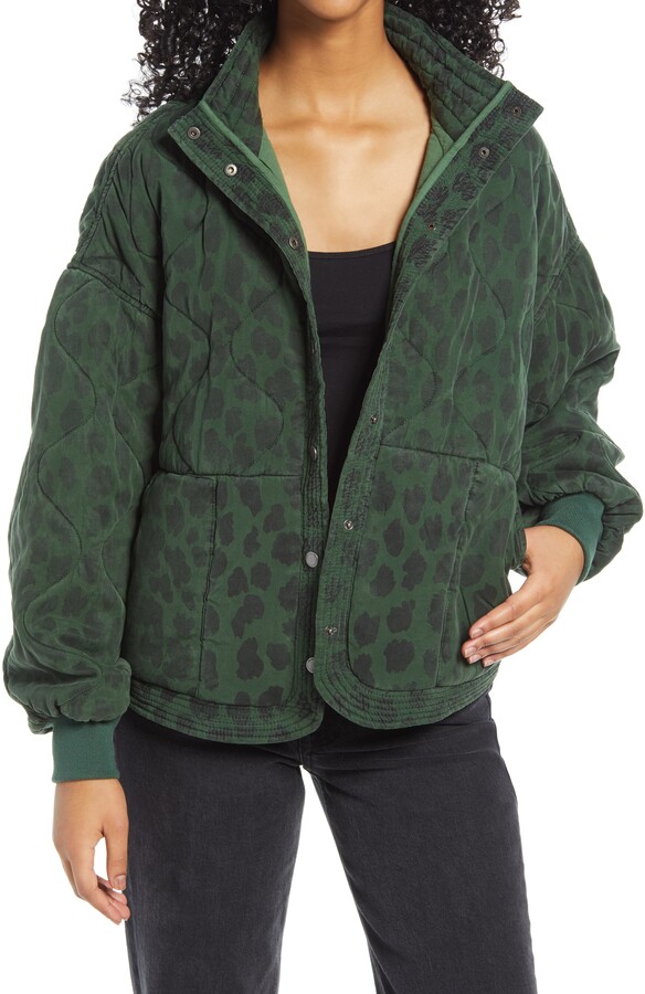Blank NYC Leopard Print Quilted Jacket - ShopStyle