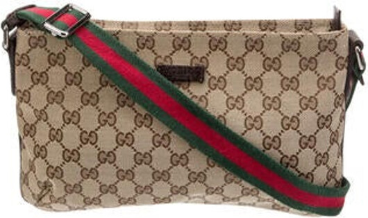 Gucci GG Canvas Rectangles Crossbody Bag - ShopStyle