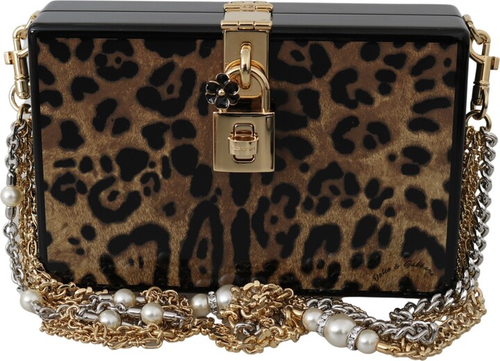 Dolce & Gabbana Elegant Leopard Box Shoulder Women's Bag - ShopStyle