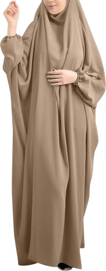 MODSGUE Muslim Clothing Women Bronzing Travel Bathrobe Muslim Robe Suit ...