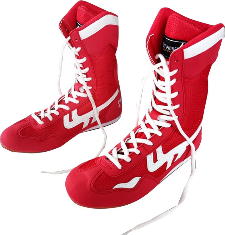 Generisch Boxing Shoes Men's High Top Boxing Training Shoes Deep Squat ...