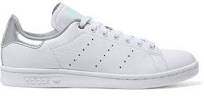 adidas Stan Smith Metallic-trimmed Perforated Leather Sneakers - ShopStyle