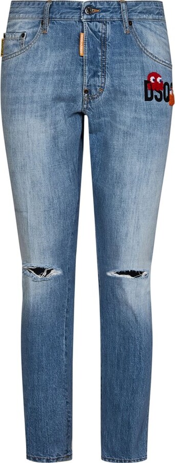 DSQUARED2 X Pac-Man Ripped Jeans - ShopStyle