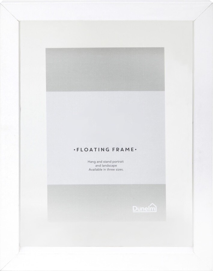 Dunelm White Floating Photo Frame 6" X 4" (15cm 10cm) White - ShopStyle