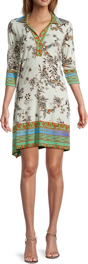 Johnny Was Women's The Janie Favorite Rainbow Birds Polo Minidress ...