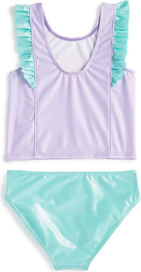 Disney Princess Little Girls The Little Mermaid Tankini Swimsuit, 2 ...