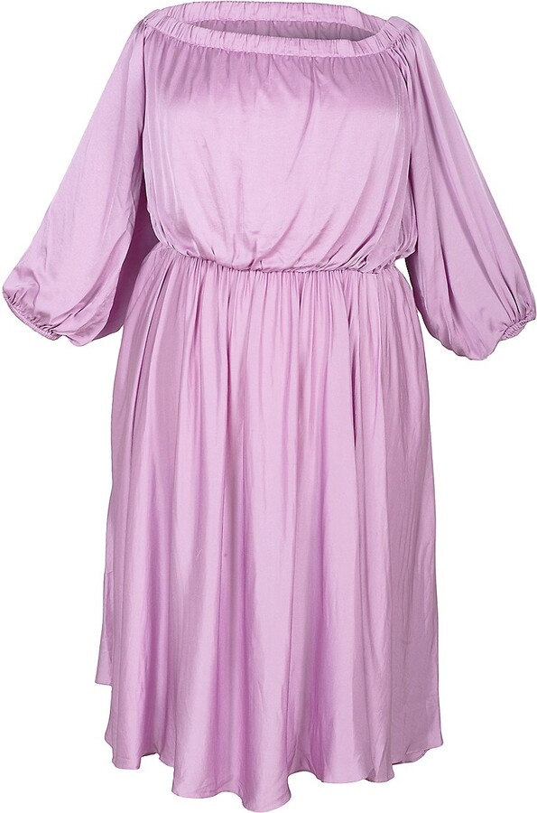 Mayes NYC Edwina Satin Midi Dress - ShopStyle