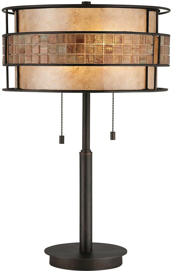 Loops 2 Bulb Twin Table Lamp Renaissance Copper LED E27 60W Bulb ...