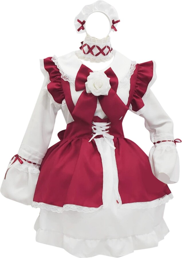 CreoQIJI Medieval Chalice Party Lace Cosplay Costume Cute Party Dress ...