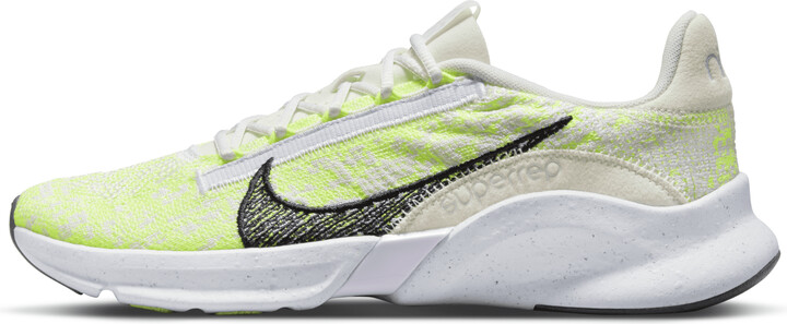 Nike Women's SuperRep Go 3 Flyknit Next Nature Training Shoes in White ...