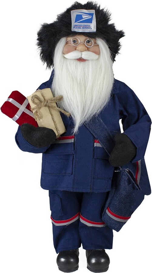 Northlight 18In Usps Mail Carrier Santa Claus Figure - ShopStyle Winter ...
