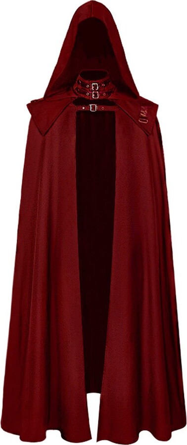 WWricotta Woman And Man Halloween Witch Cosplay Cloak Cape Costume ...