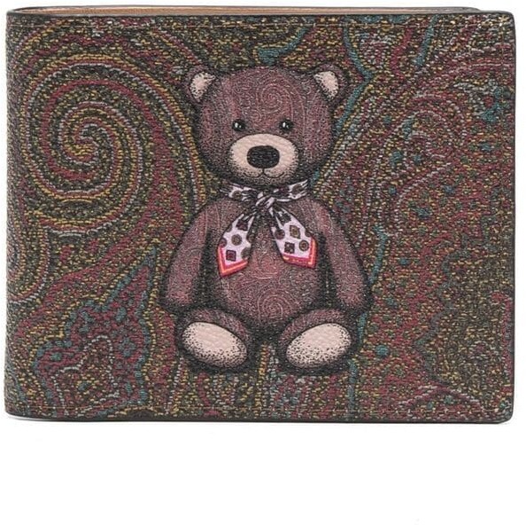 Etro Paisley-Print Teddy Bear Bi-Fold Wallet - ShopStyle