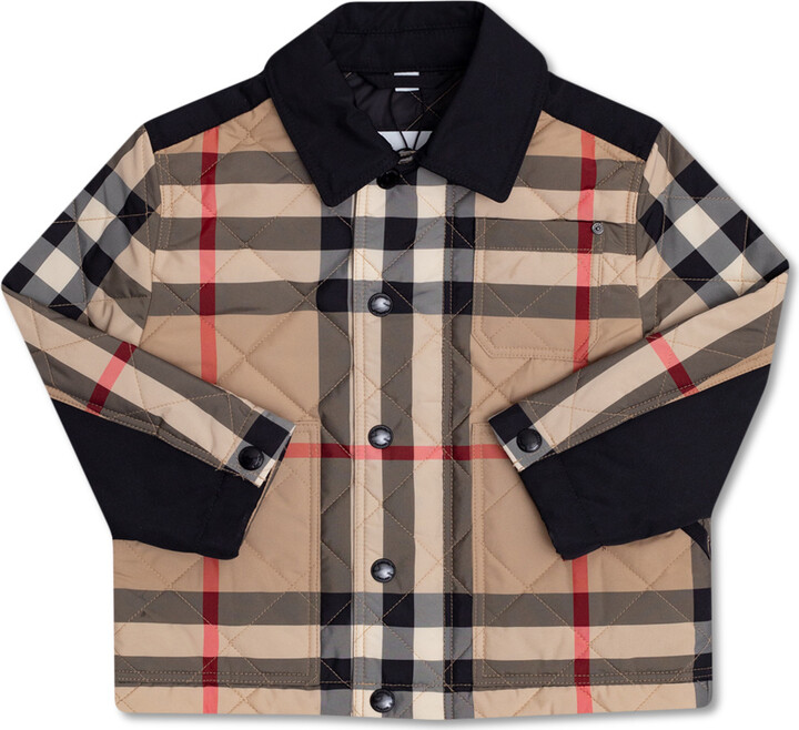 Burberry Children Checked Jacket - ShopStyle Boys' Outerwear