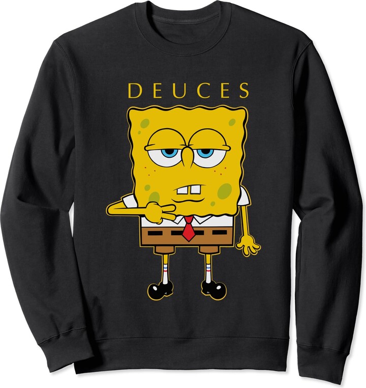 SpongeBob Squarepants Deuces Peace Out Hand Sign Vintage Sweatshirt ...