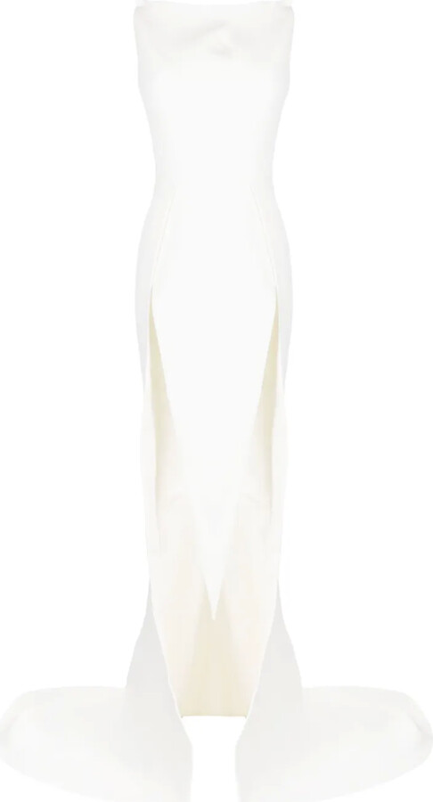 Maticevski Obcession fishtail-train gown - ShopStyle Evening Dresses