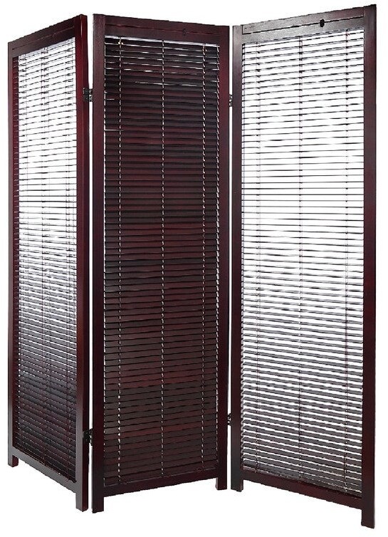 IH Casa Decor 3 Panel Adjustable Wooden Shutter Screen - ShopStyle Room ...
