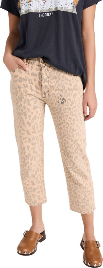 The Great The Wayne Jean In Vintage Leopard - ShopStyle