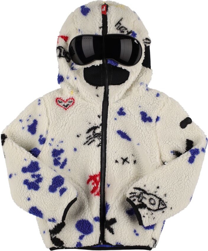 AI RIDERS Faux teddy jacquard jacket - ShopStyle Girls' Outerwear