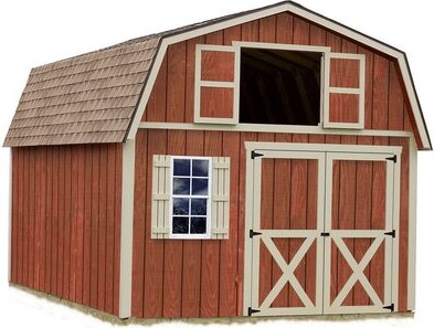 Best Barns Millcreek 12 ft. W x 16 ft. D Solid Wood Storage Shed ...