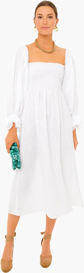 Sleeper White Atlanta Linen Dress - ShopStyle