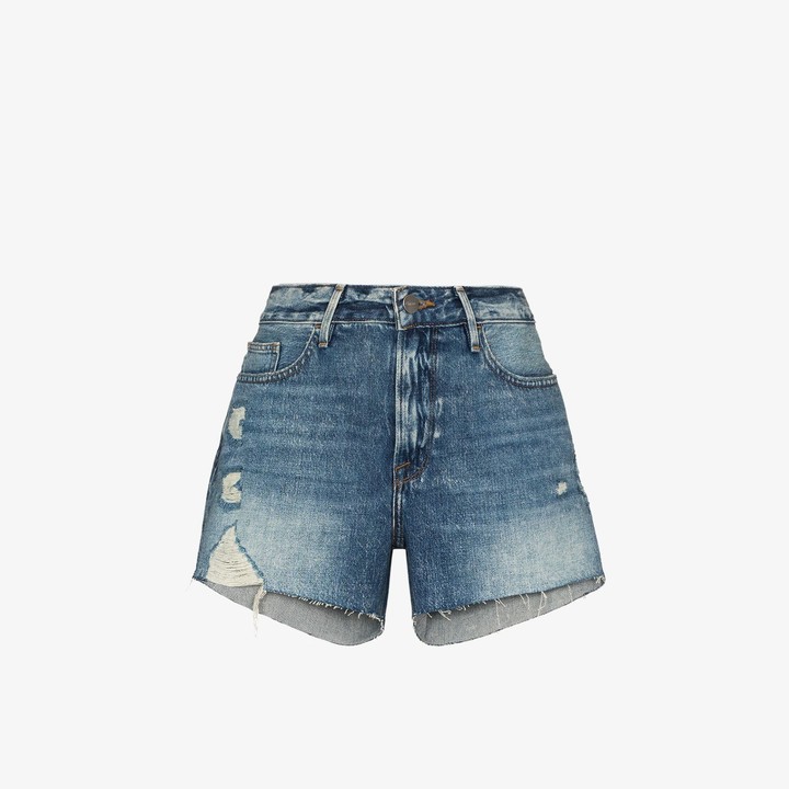 Frame Le Grand Garcon denim shorts - ShopStyle