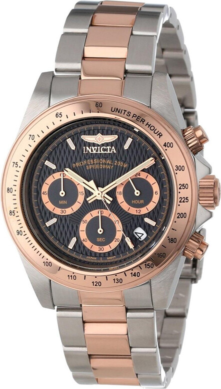 Zales Men's Invicta Speedway Chronograph Two-Tone Watch with Black Dial ...