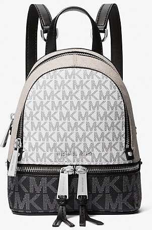 MICHAEL Michael Kors MK Rhea Mini Color-Block Logo Backpack - ShopStyle