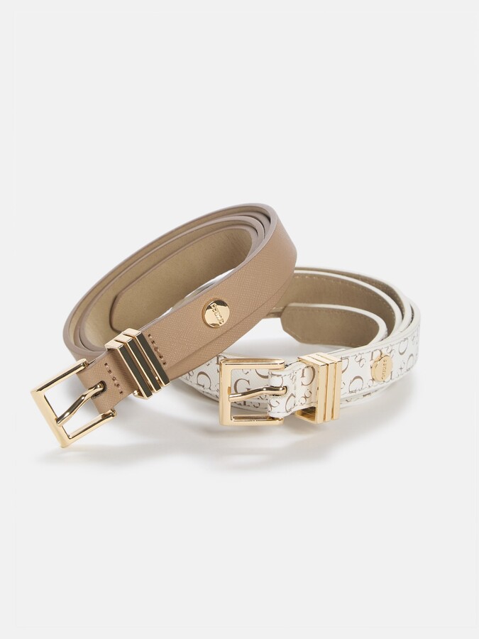 Guess Factory Anna Faux-Leather Belt Set - ShopStyle