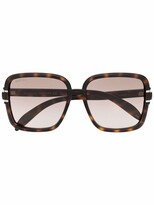 Gucci Eyewear Tortoise-Shell Oversized Sunglasses - ShopStyle