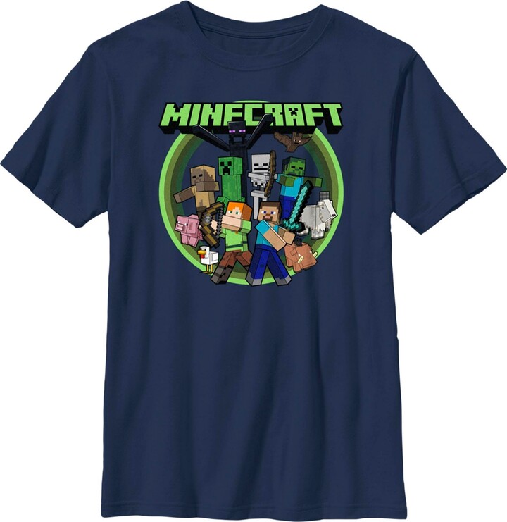 Microsoft Boy's Minecraft Heroes and Mobs Child T-Shirt - ShopStyle