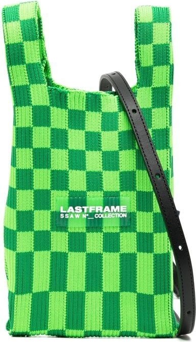 LASTFRAME Ichimatsu check-pattern tote bag - ShopStyle