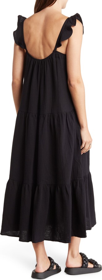 Love Stitch Ruffle Sleeve Tiered Dress - ShopStyle