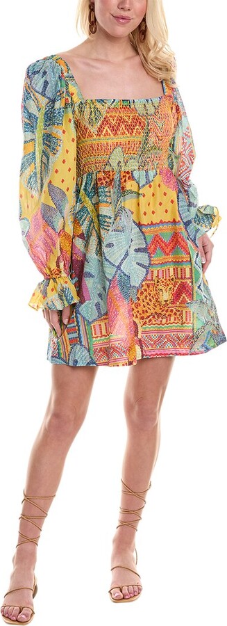 Farm Rio Summer Tapestry Mini Dress - ShopStyle