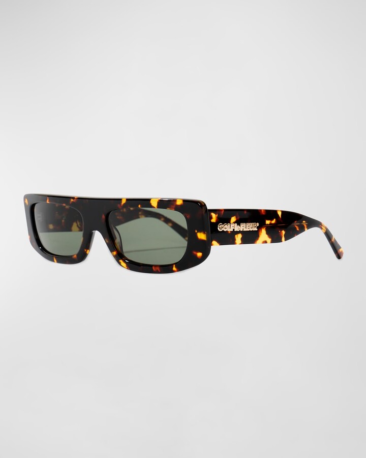 GOLF le FLEUR* Bel-Air Rectangular Semi-Shield Acetate Sunglasses ...