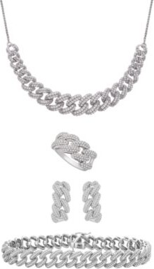 Wrapped in Love Diamond Chain Link Jewelry Collection In Sterling ...