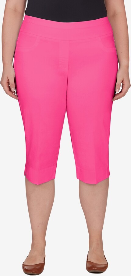 Ruby Rd. Plus Size Pull-On Tech Clam Digger Capri Pants - ShopStyle