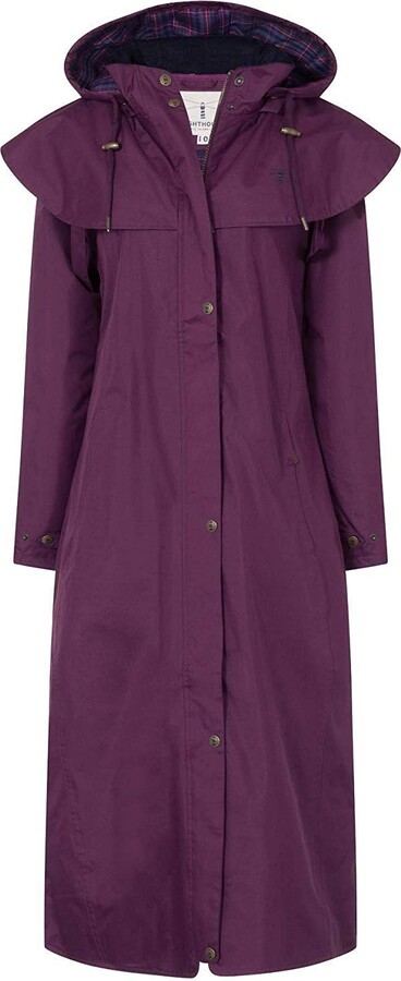 LightHouse Outback Womens Full Length Waterproof Raincoat (Plum ...
