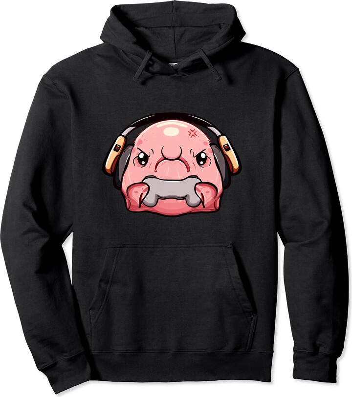 Blobfish Gamer Gaming Clothing Kawaii Blobfish Gamer Gaming Pullover ...