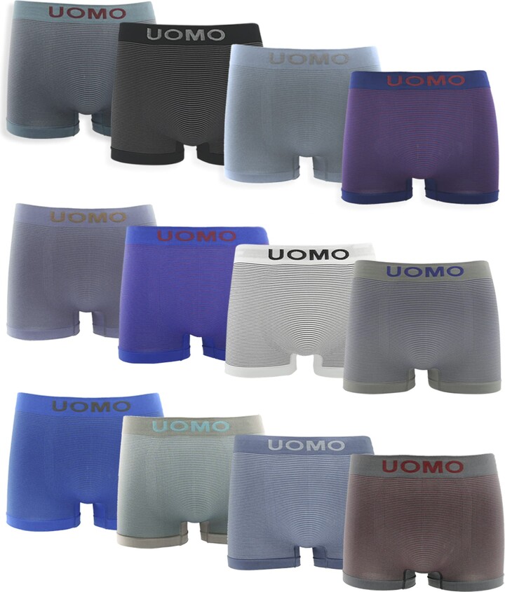 Channo Men's Boxer Brief Seamless Designer Underwear Fitted Soft and ...