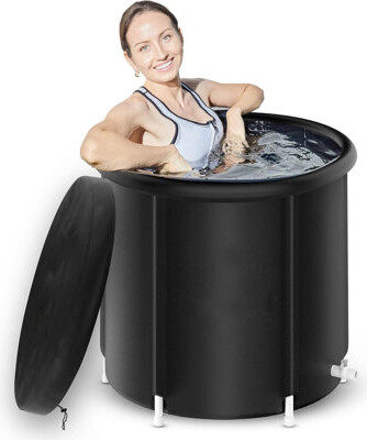 HIGEMZ Ice Bath Cold Plunge Tub Inflatable Free Standing Hot Tub for ...