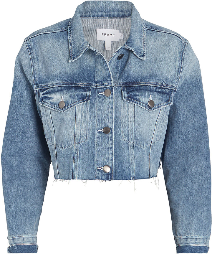 Frame Ultra Crop Denim Jacket - ShopStyle