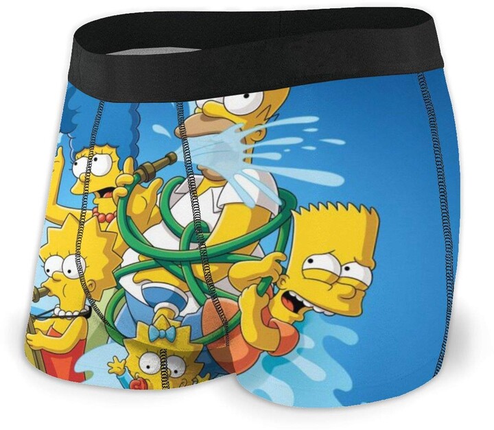 Kalinanai The Simpsons Men's Boxer Briefs Soft Underwear for Men Boys ...