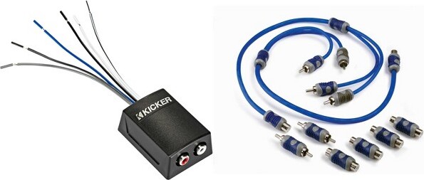 Kicker 46KISLOC2 K-Series Stereo Line-Output Converter w/ Remote Turn ...