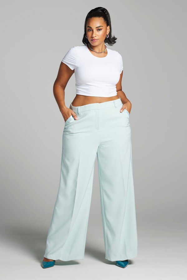 Gabrielle Union Wide Leg Pant With Side Stripe - ShopStyle