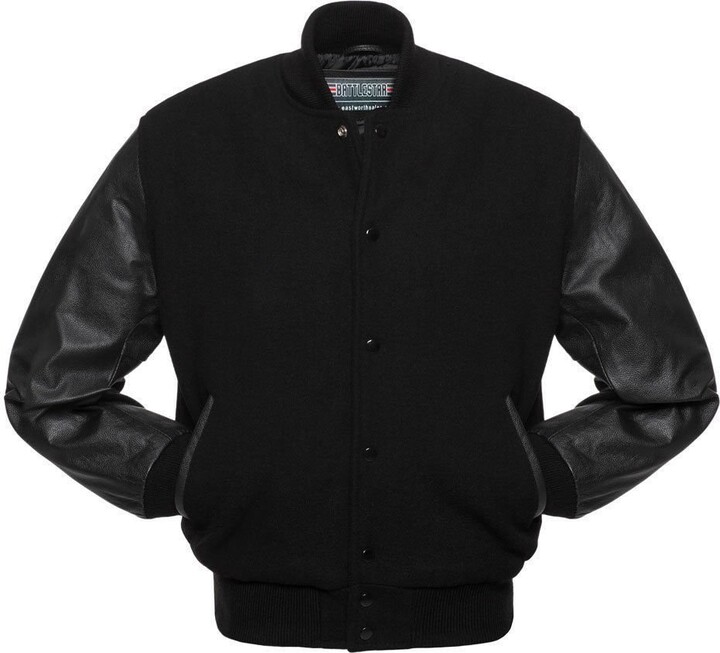 Modernage Classic Hybrid Varsity Jacket University Letterman Bomber ...