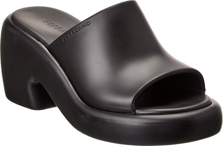 Ferragamo Deva Rubber Platform Sandal - ShopStyle